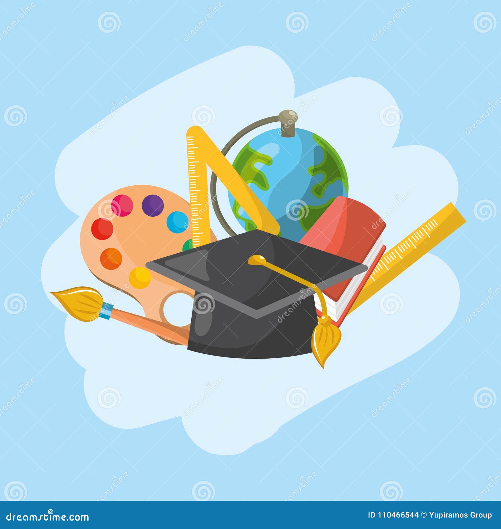 School Tools To Education and Learn Things Stock Vector - Illustration ...