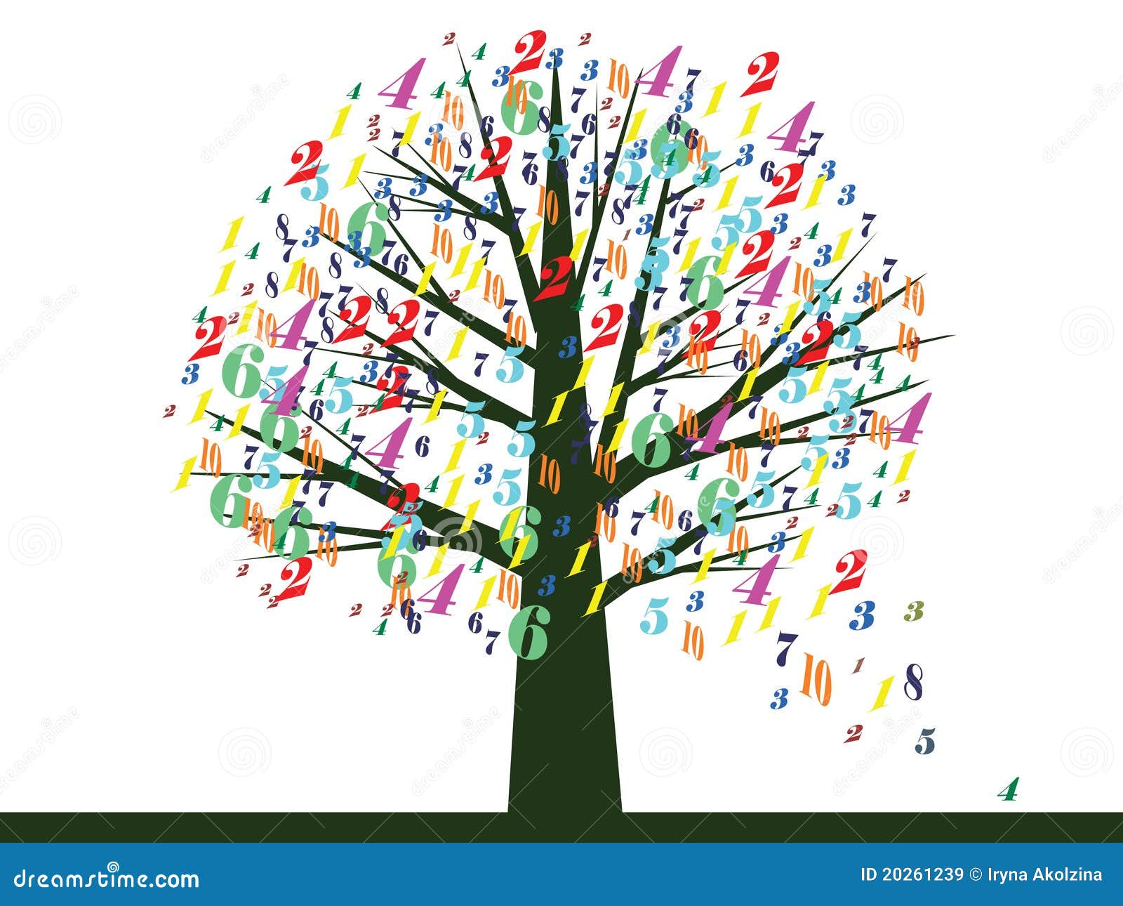 School Tree Cartoon Vector | CartoonDealer.com #20261239