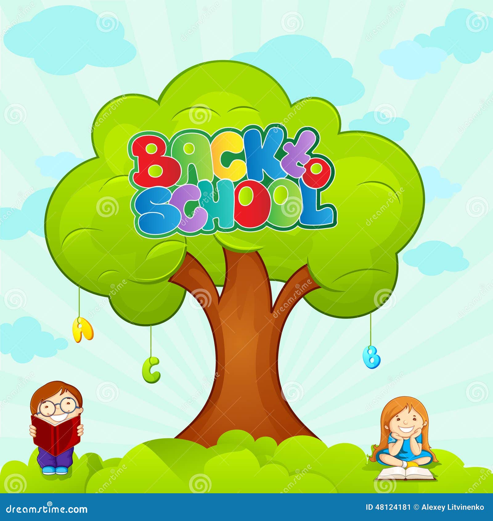 School Tree Royalty-Free Stock Photography | CartoonDealer.com #53421761