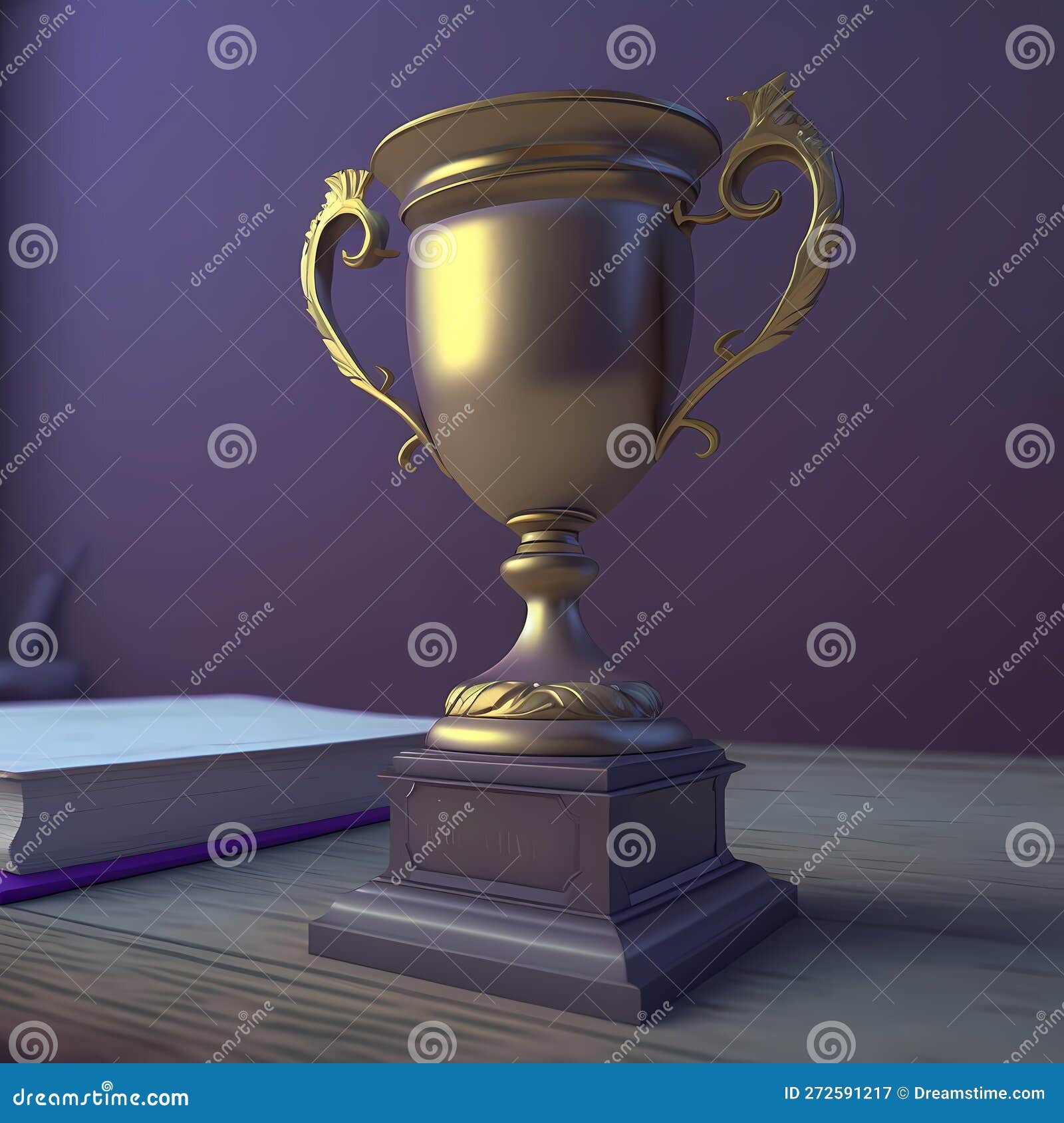 School Trophy. Generative AI Stock Illustration - Illustration of ...
