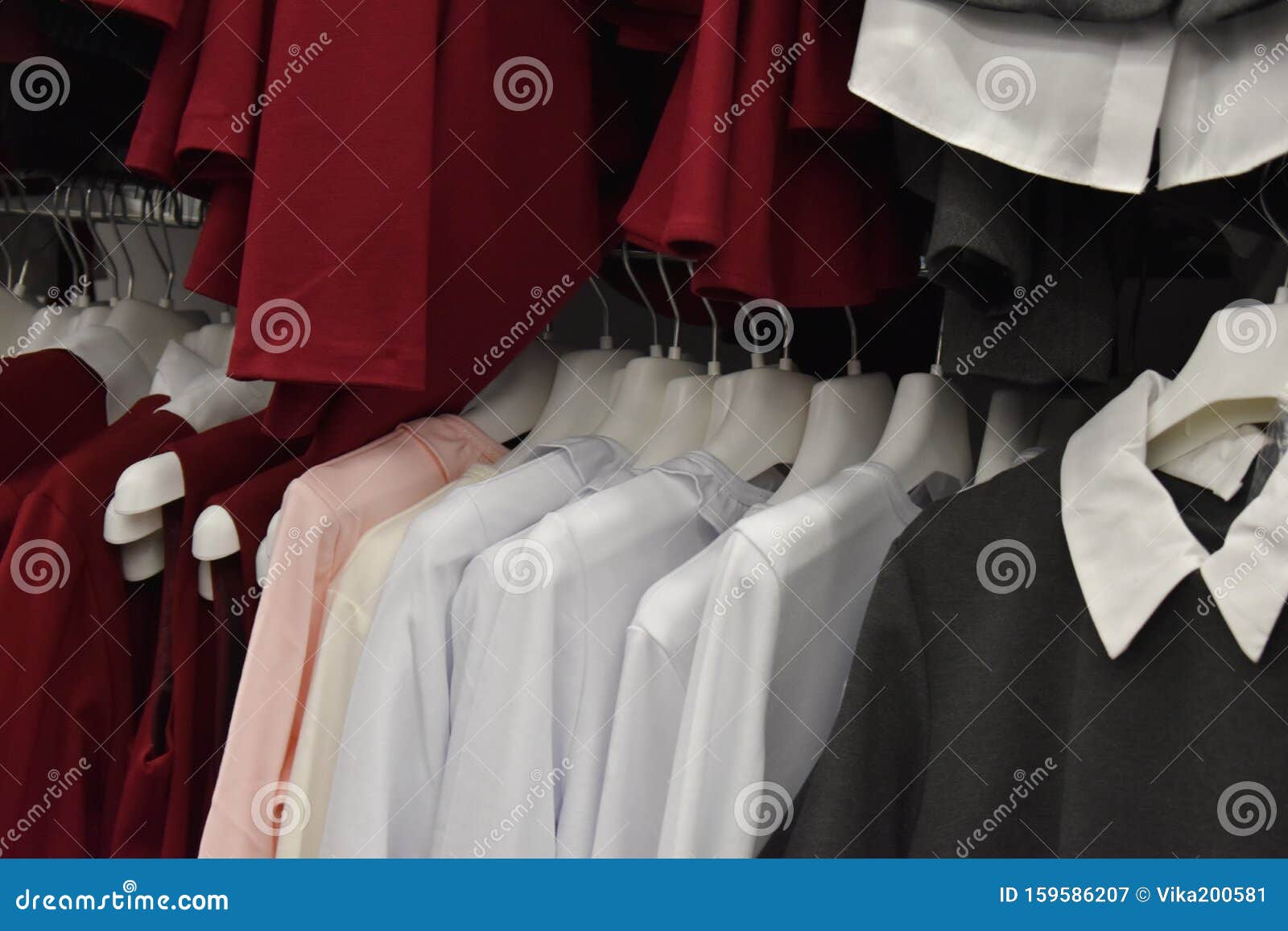 School Uniform in a Clothing Store Stock Image - Image of male, fashion ...