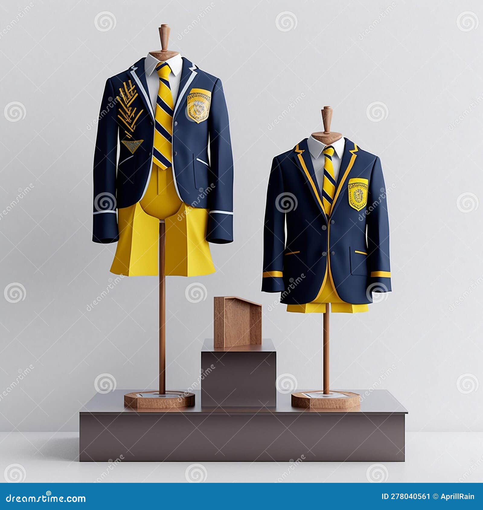 School Uniforms, Various Designs and Options Stock Image - Image of ...