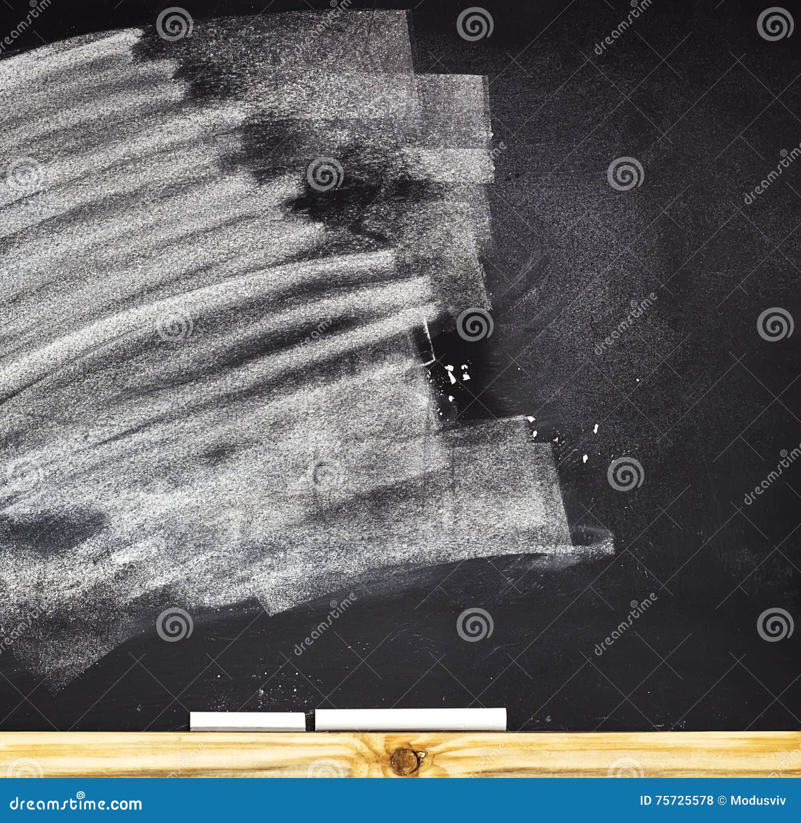 The School or University Blackboard with Threadbare Chalk Stock Photo ...