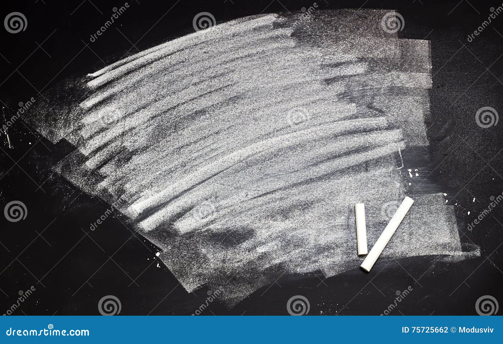 The School or University Blackboard with Threadbare Chalk Stock Photo ...