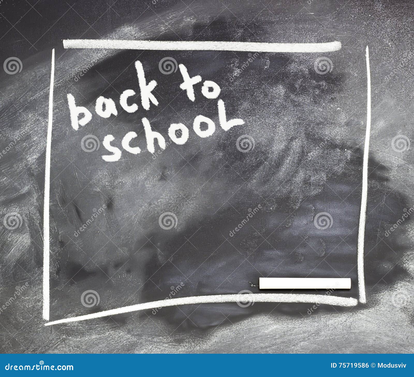 The School or University Blackboard with Threadbare Chalk Stock Photo ...