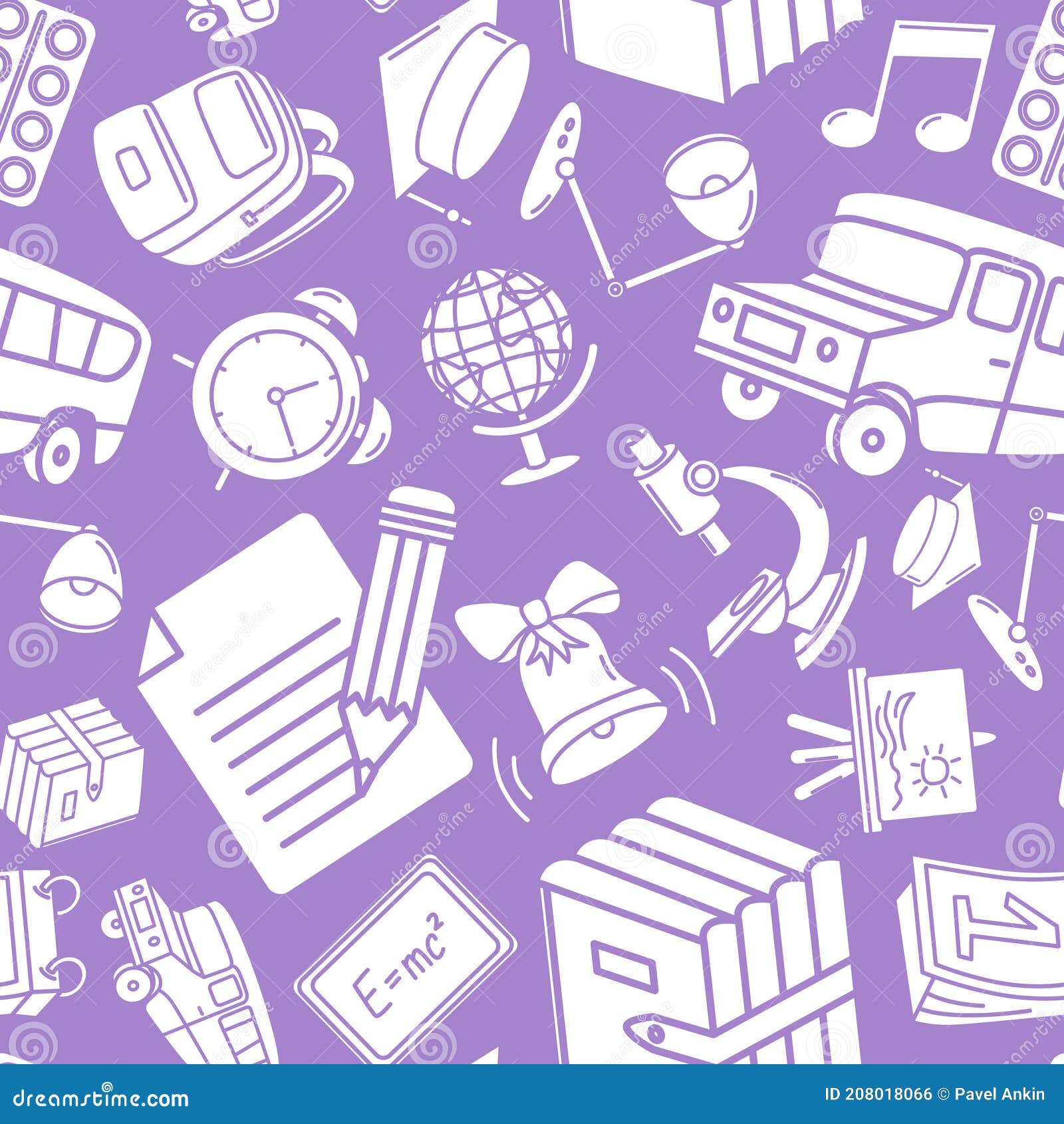 School background 01-03 stock vector. Illustration of backpack - 208018066