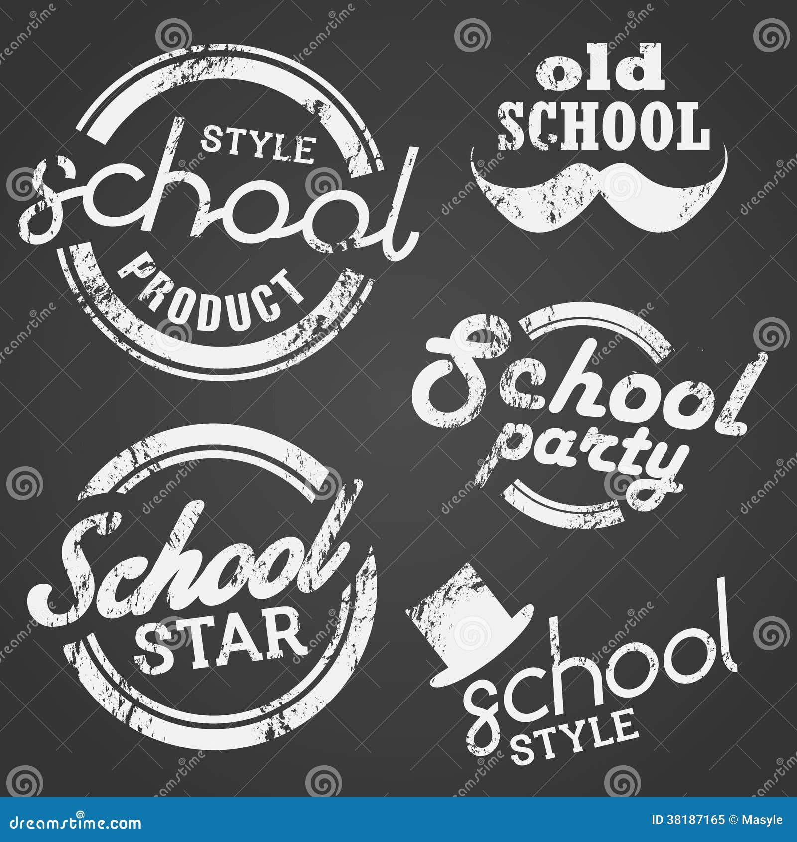 School Vector Stamp and Label Stock Vector - Illustration of product ...