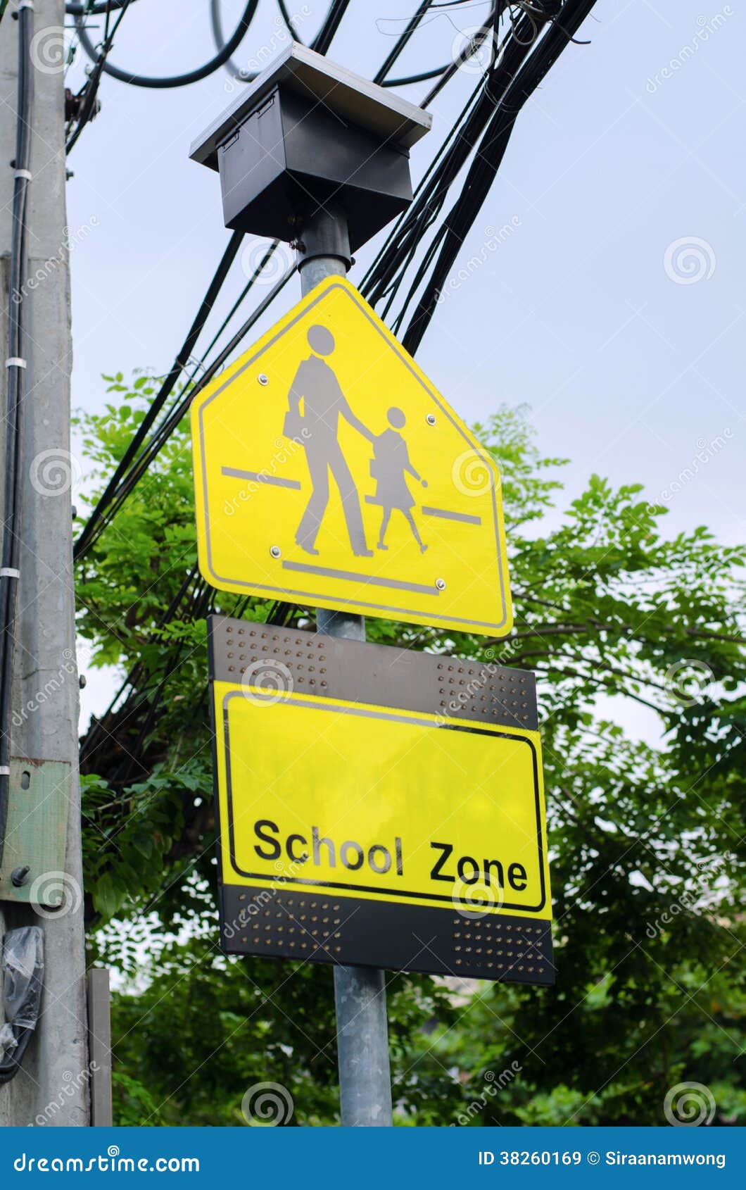 School warning sign stock image. Image of color, male - 38260169