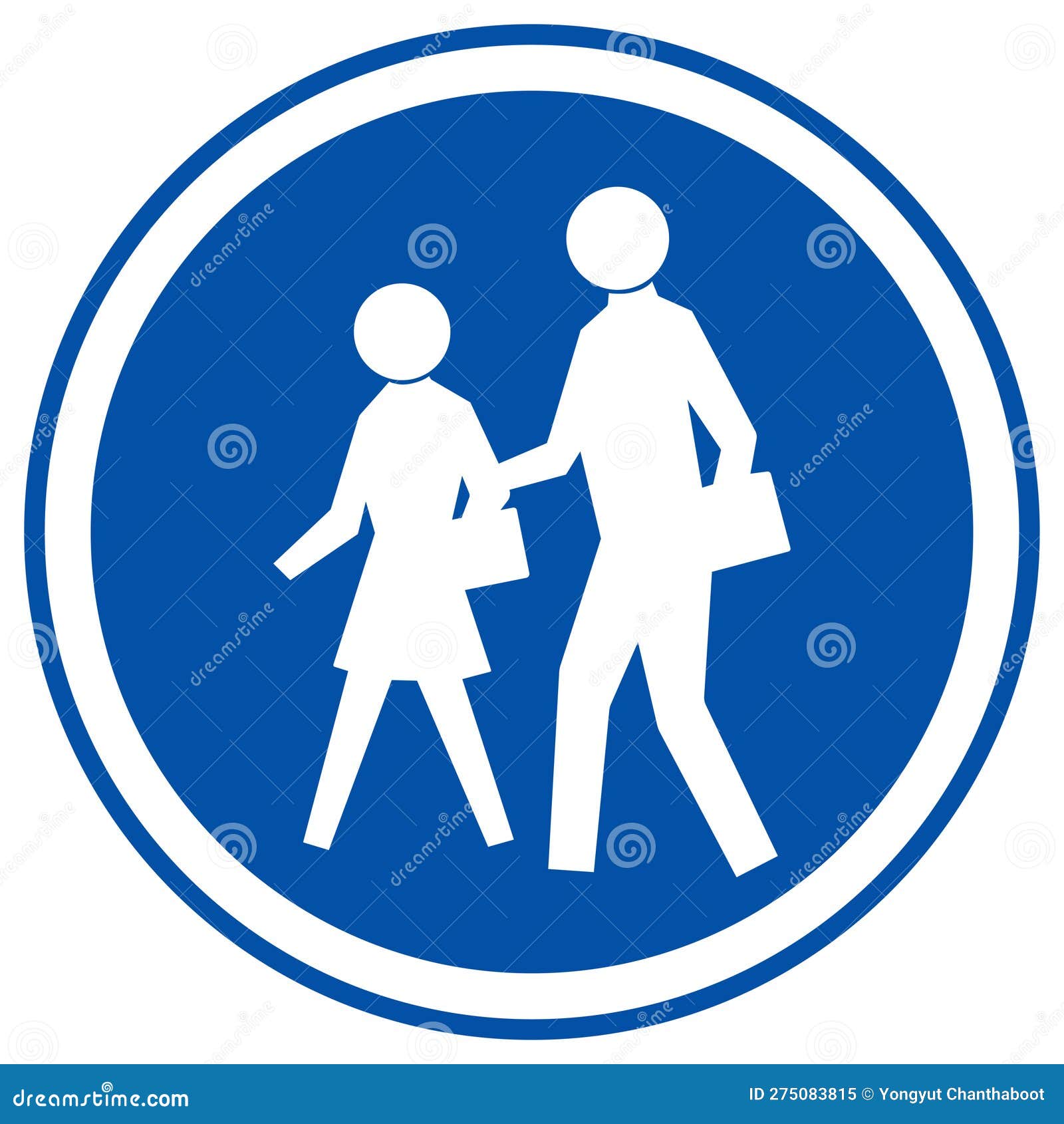 School Warning Sign, Vector Illustration, Isolate on White Background ...