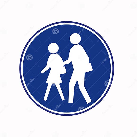 School Warning Sign,Vector Illustration, Isolate on White Background ...