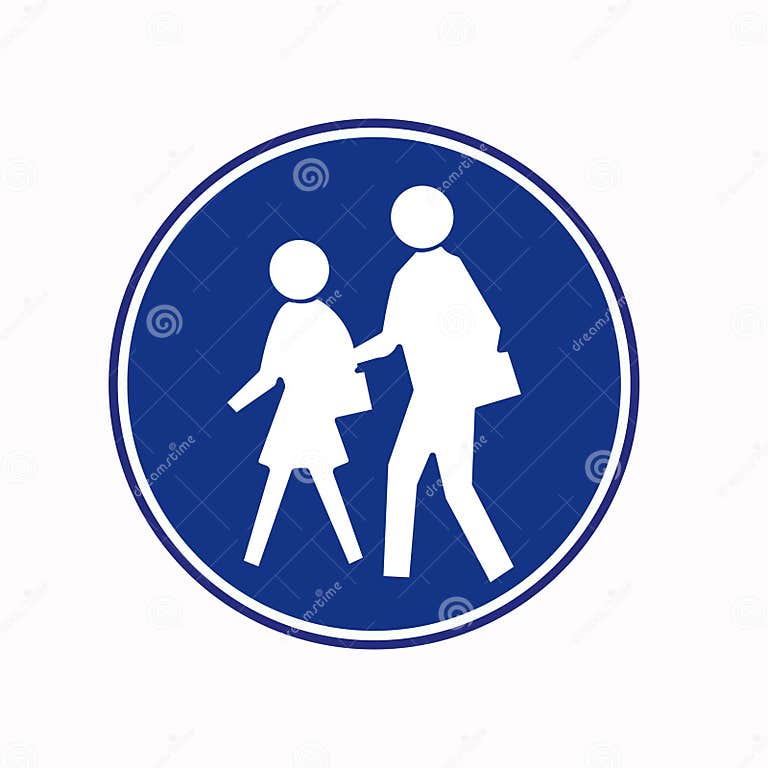 School Warning Sign,Vector Illustration, Isolate on White Background ...