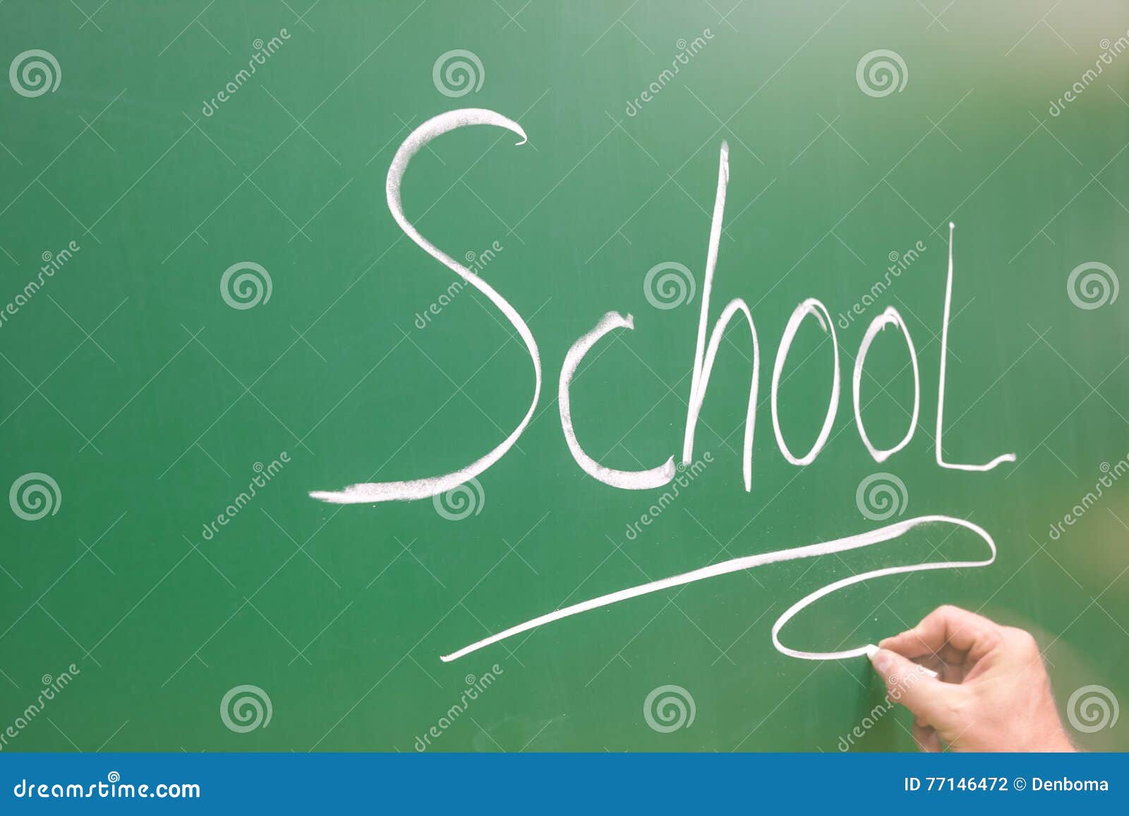 School Word on a Drawing Board Stock Photo - Image of design, green ...