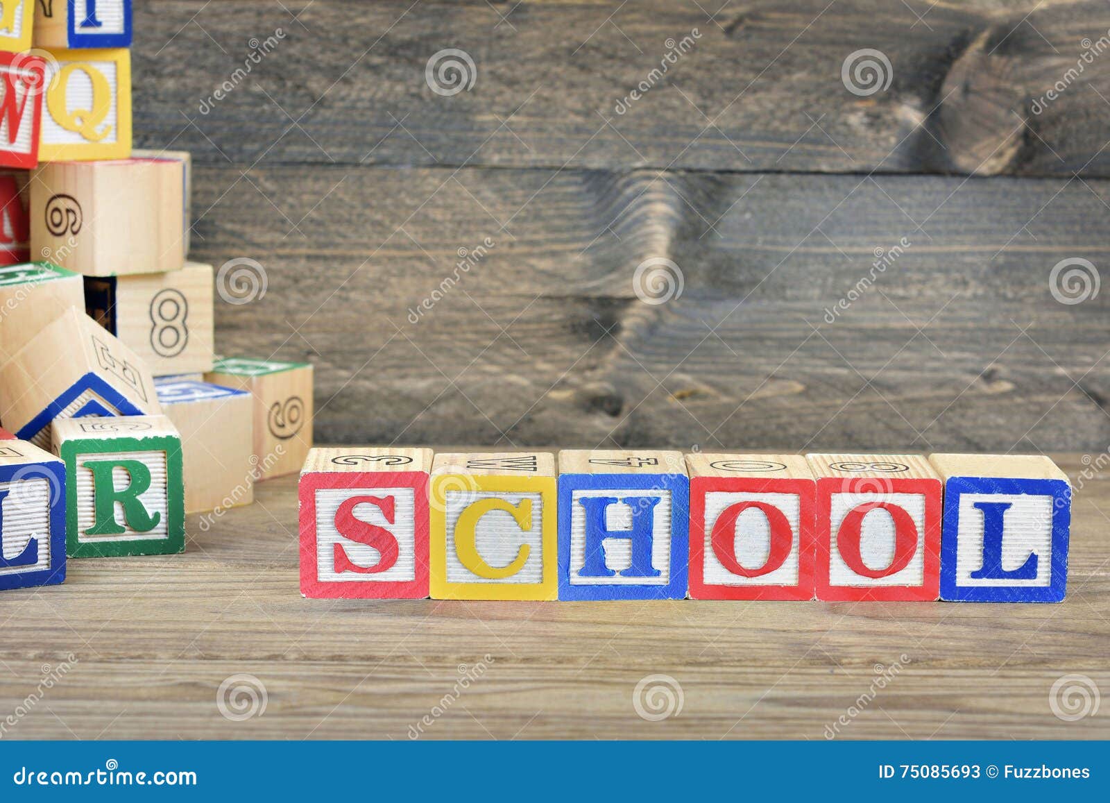 School word stock image. Image of language, elementary - 75085693