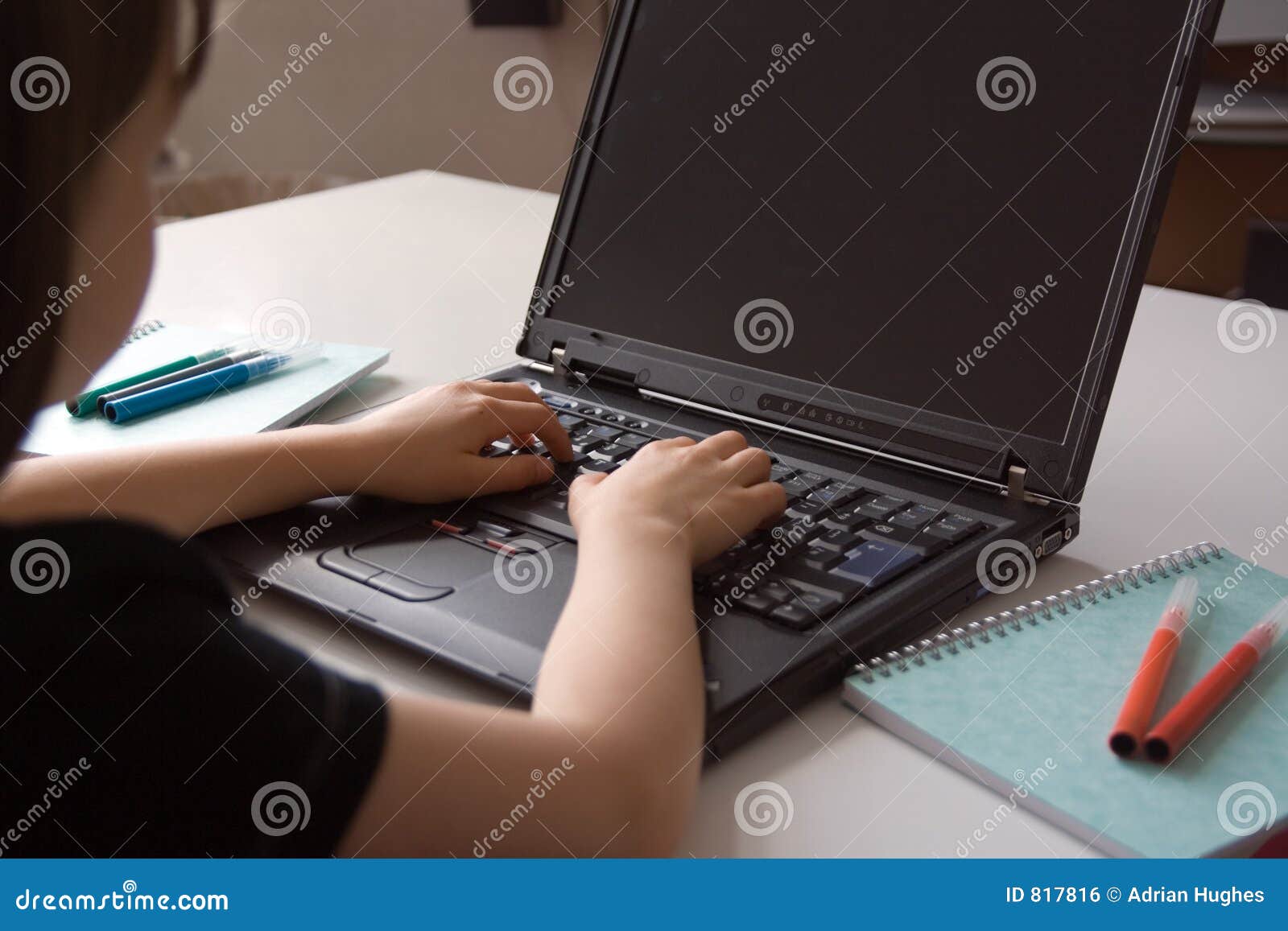 School work stock photo. Image of study, laptop, girl, learn - 817816