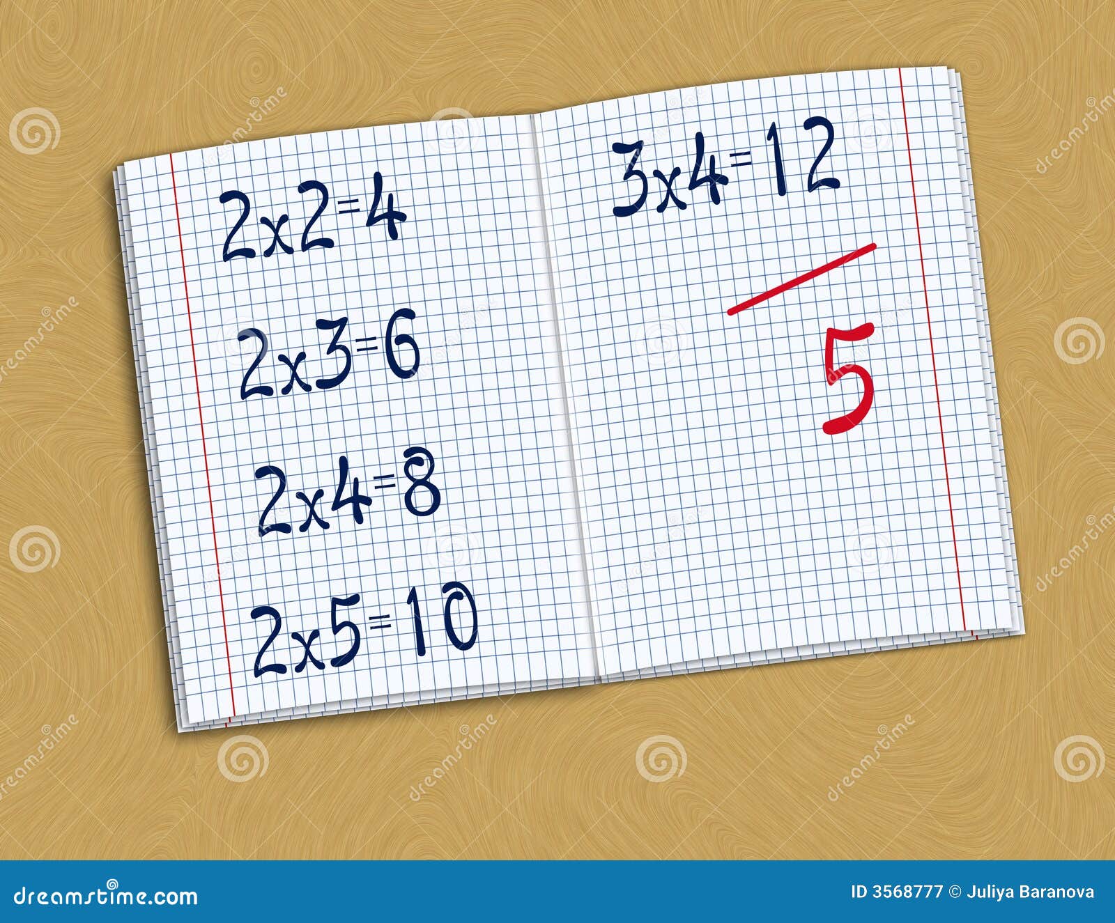 School writing-book stock illustration. Illustration of notebook - 3568777