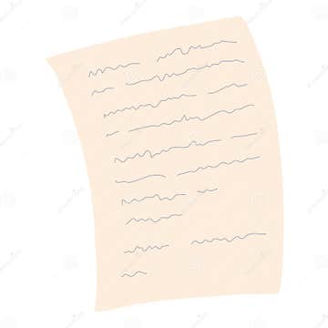 School Writing Paper Icon Cartoon Vector. Write Document Stock Vector ...