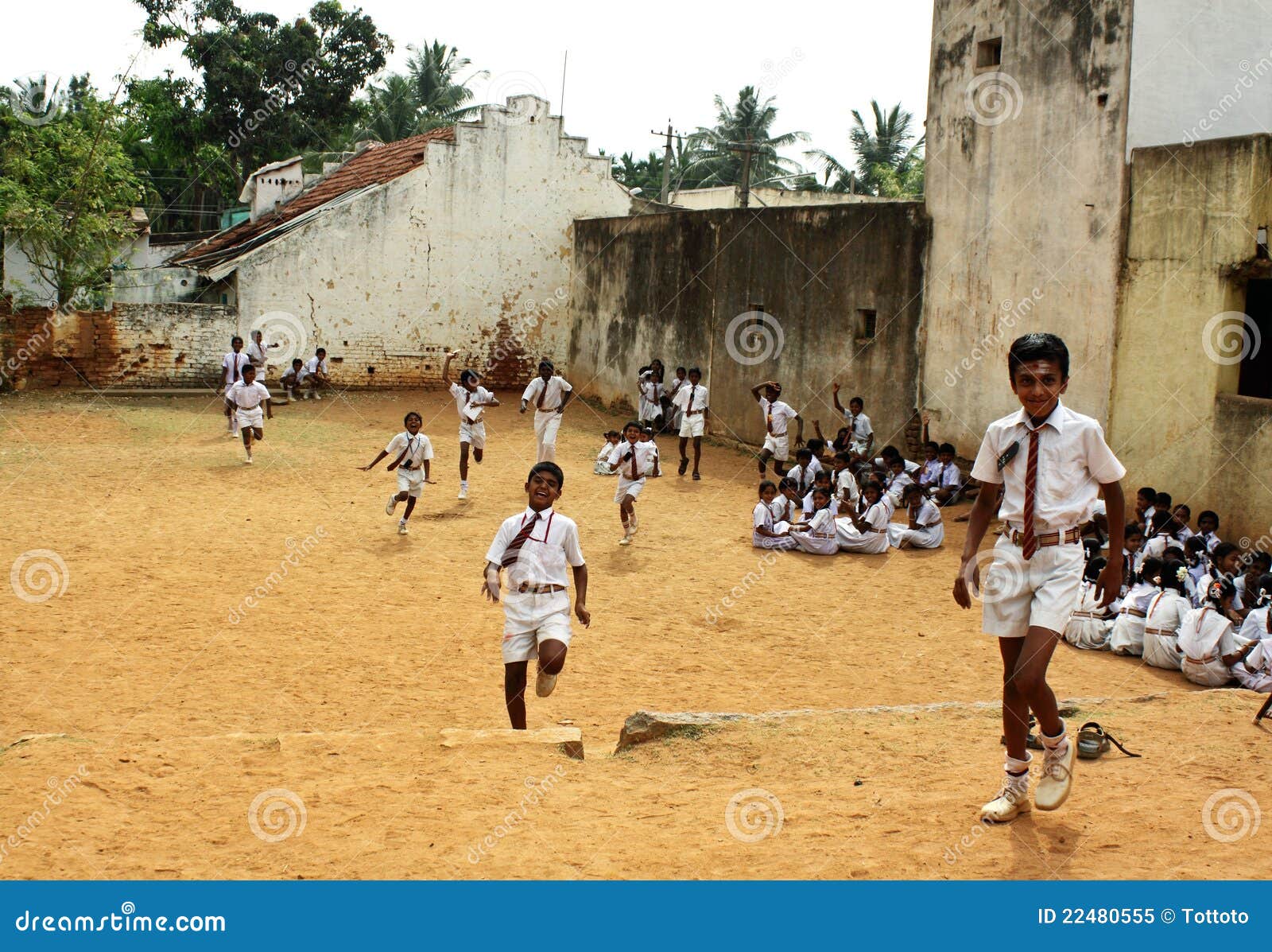 School yard and children editorial image. Image of india - 22480555