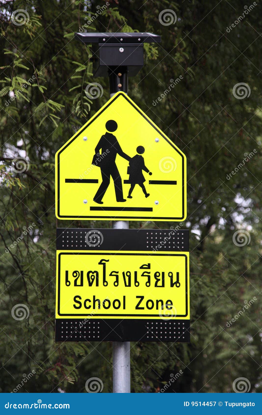 School zone stock image. Image of traffic, kids, crossing - 9514457