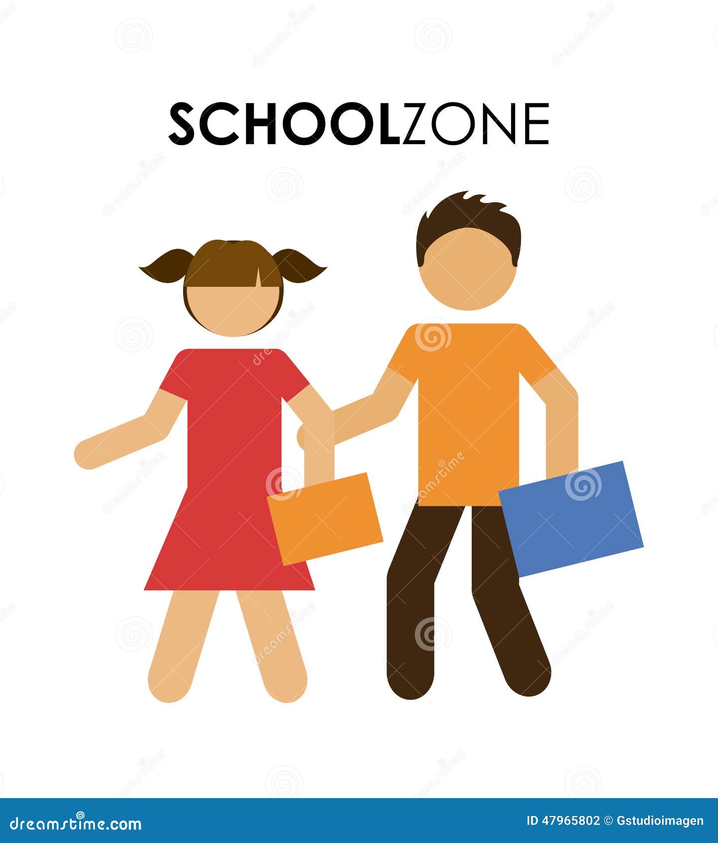 School zone design stock illustration. Illustration of silhouette ...