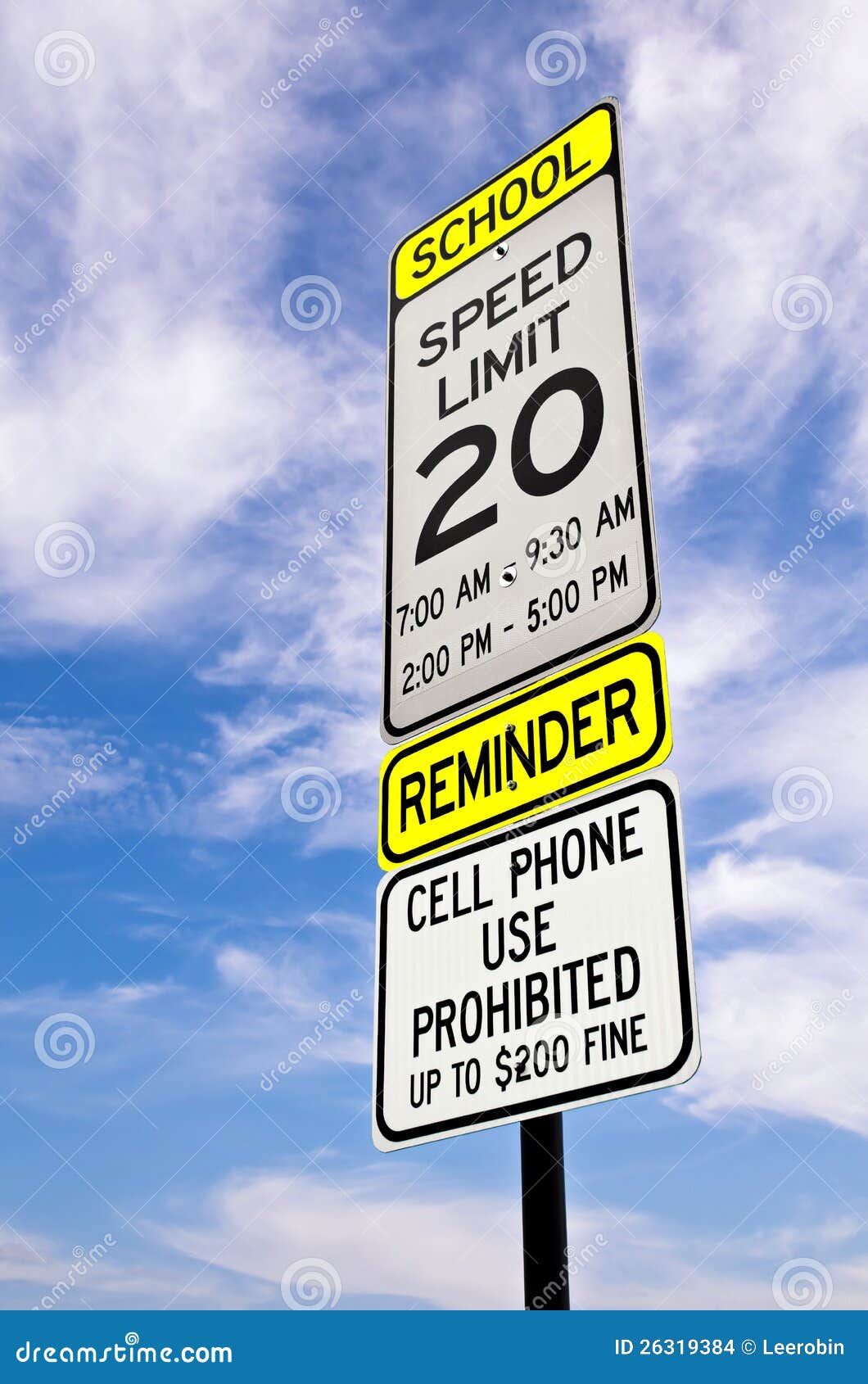 School zone reminder sign stock photo. Image of zone - 26319384