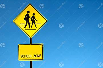 School zone sign stock image. Image of family, design - 16971835