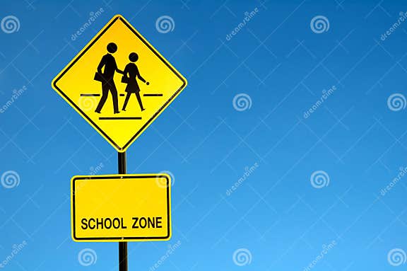 School zone sign stock image. Image of family, design - 16971835