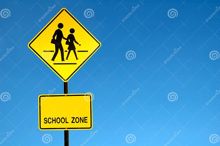 School zone sign stock image. Image of family, design - 16971835