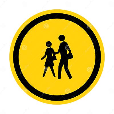 School Zone Symbol Sign Isolate on White Background,Vector Illustration ...