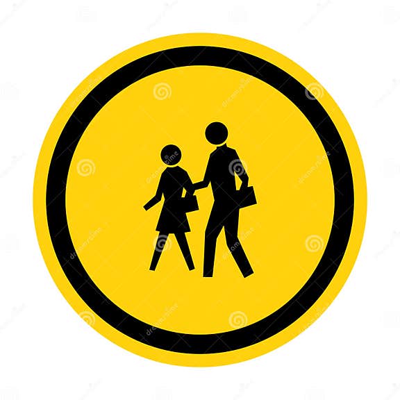 School Zone Symbol Sign Isolate on White Background,Vector Illustration ...