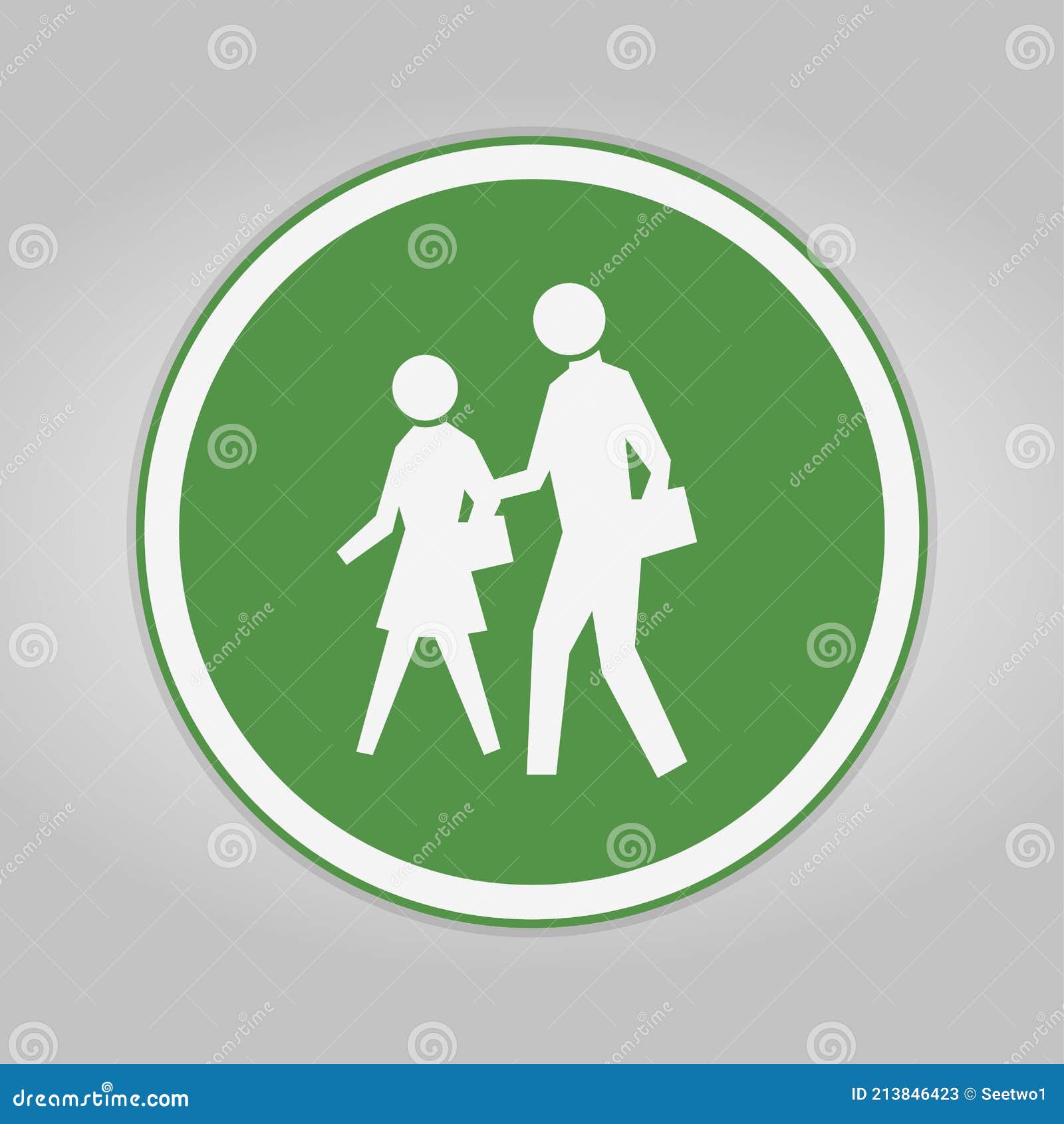 School Zone Symbol Sign Isolate on White Background,Vector Illustration ...