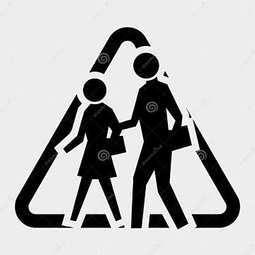 School Zone Symbol Sign Isolate on White Background,Vector Illustration ...