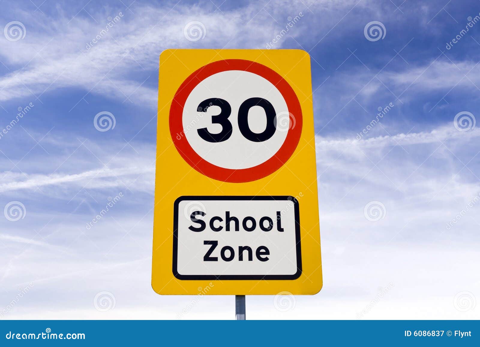 School zone warning sign stock image. Image of text, school - 6086837