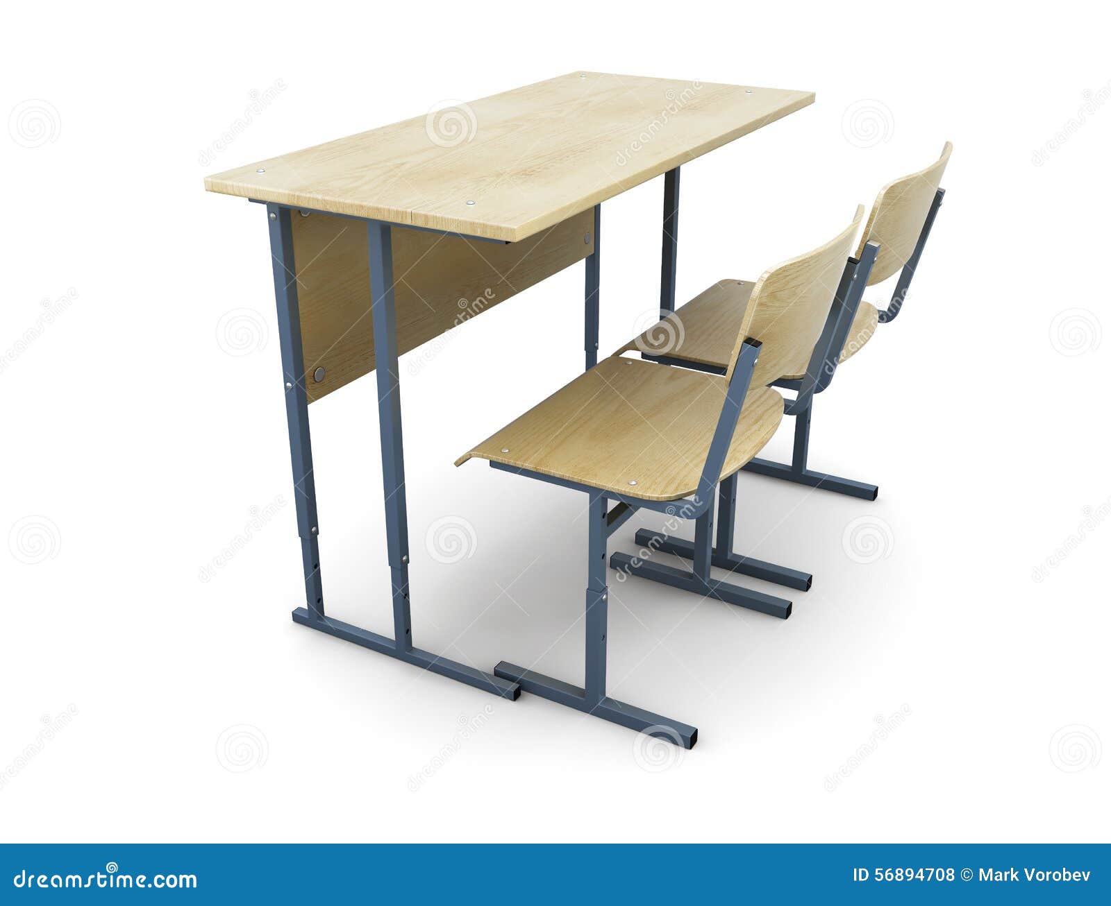 Schoolbanken en stoelen stock illustratie. Illustration of voorwerp ...