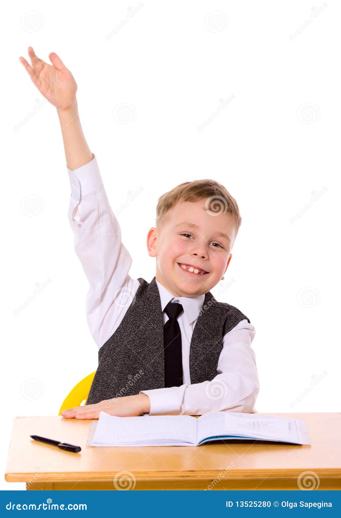 Schoolboy stock photo. Image of childhood, hand, cheerful - 13525280