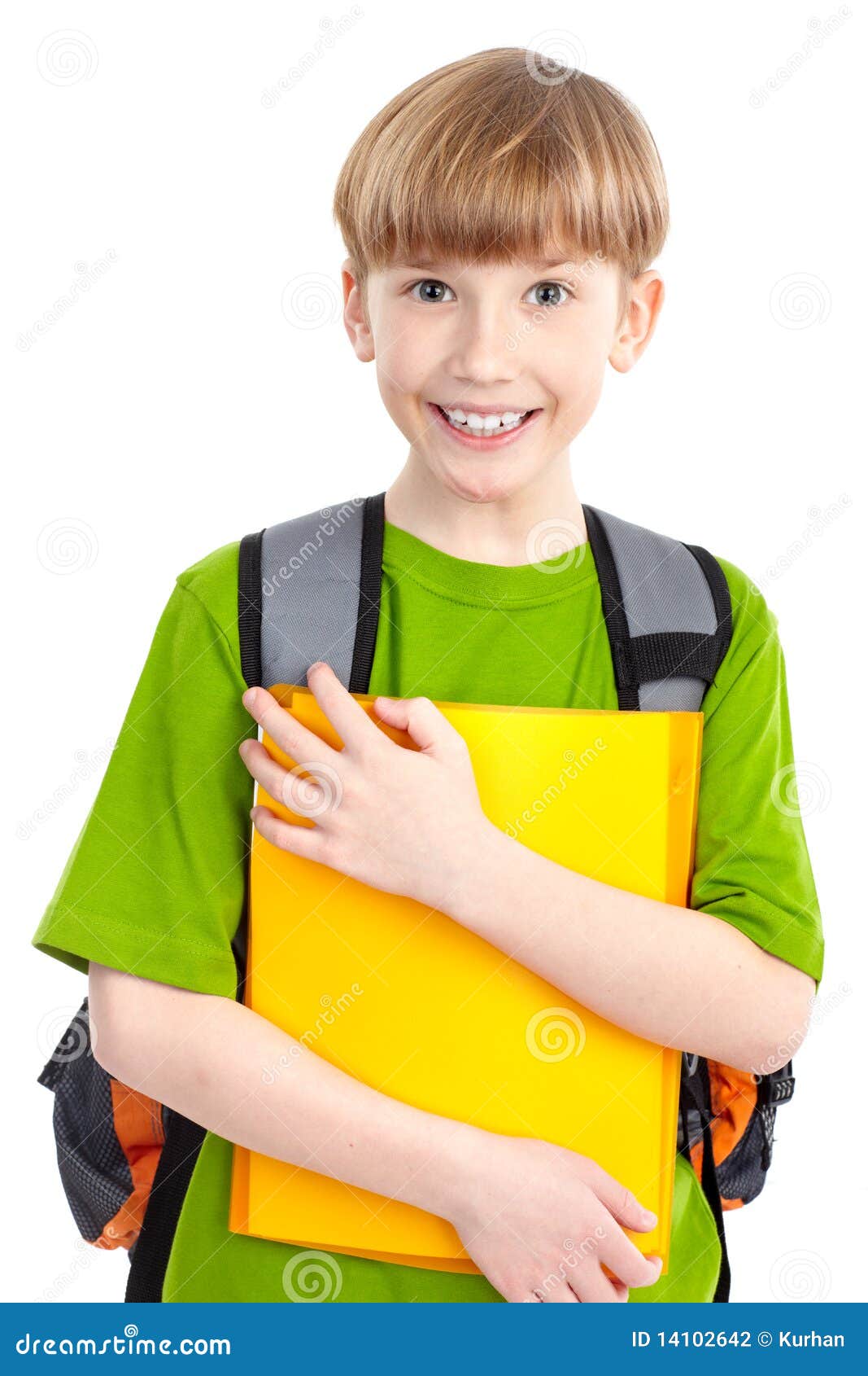 Schoolboy stock photo. Image of happy, scholarship, case - 14102642