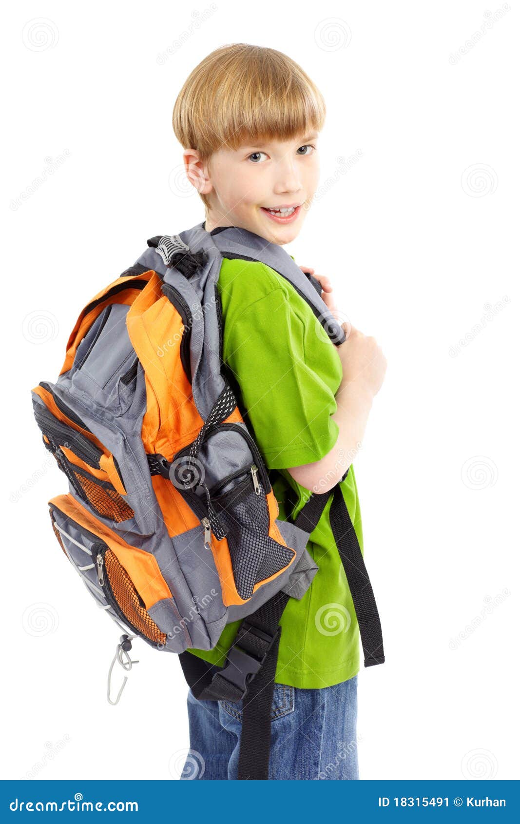 Schoolboy. stock image. Image of preschool, little, schoolboy - 18315491
