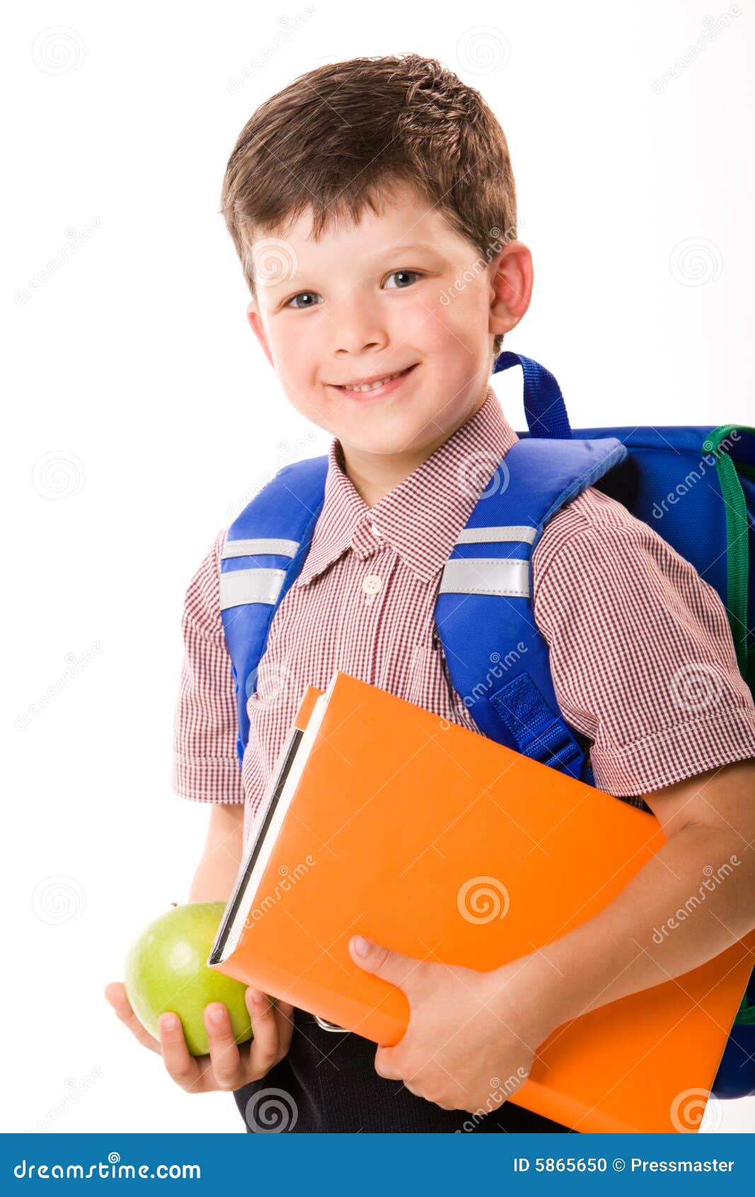 Schoolboy stock photo. Image of person, book, cheerful - 5865650