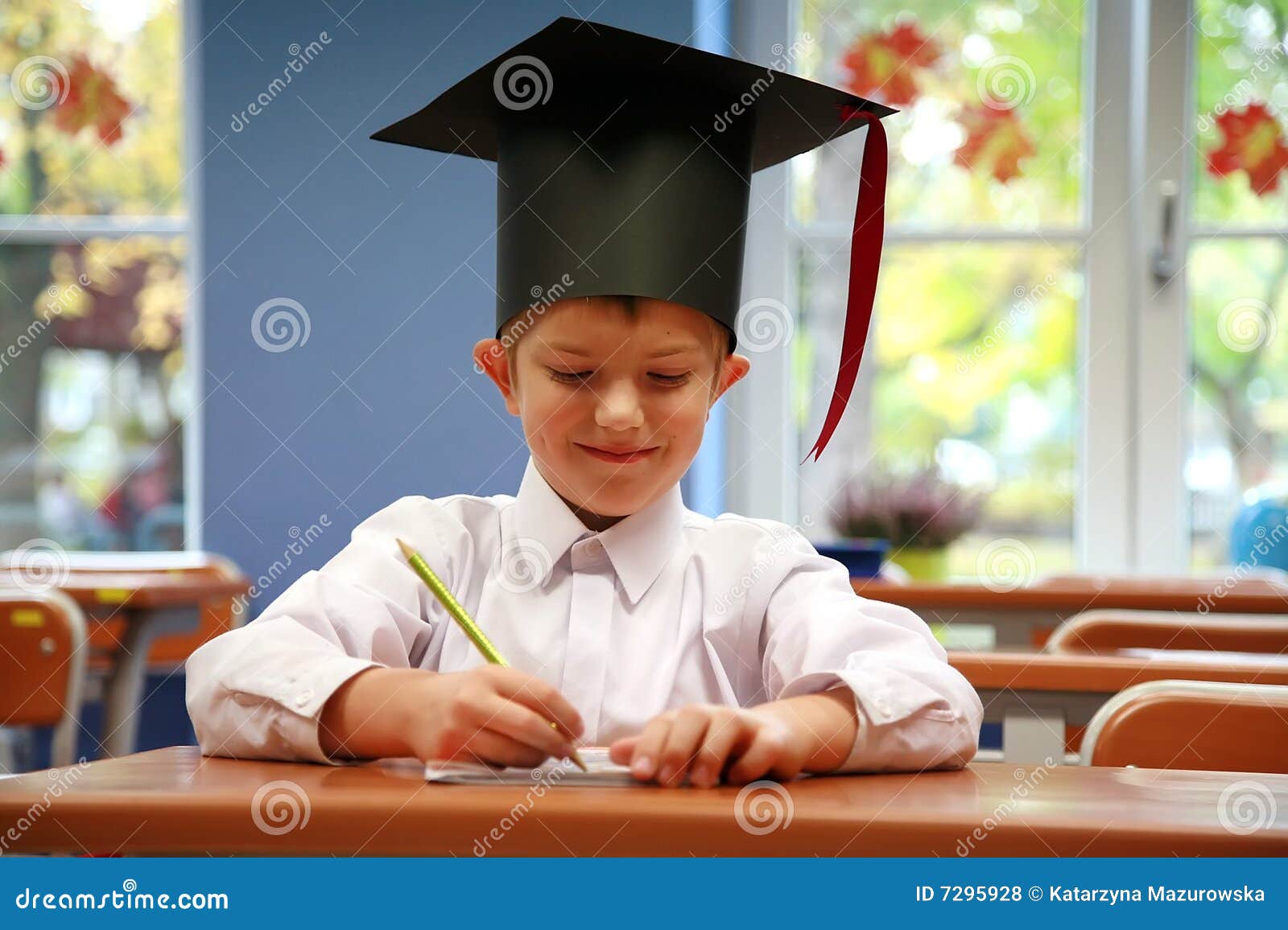 Schoolboy stock photo. Image of human, grade, hand, elementary - 7295928