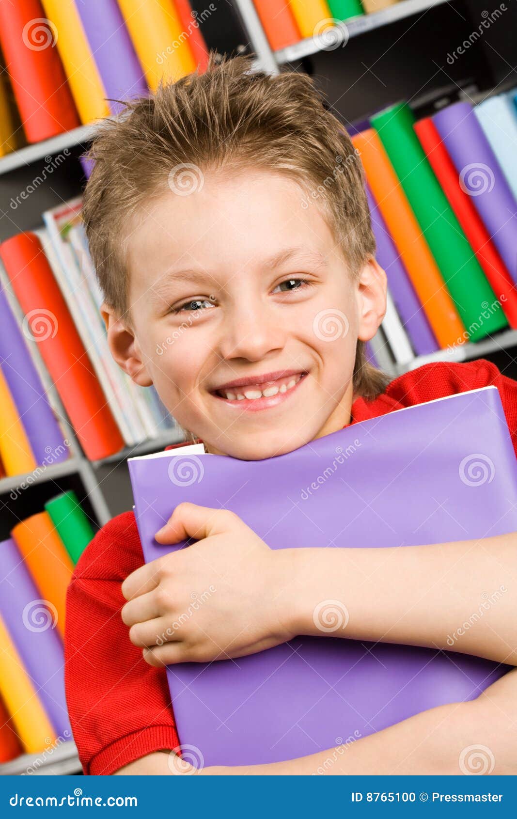 Schoolboy stock photo. Image of hand, book, cheerful, modern - 8765100