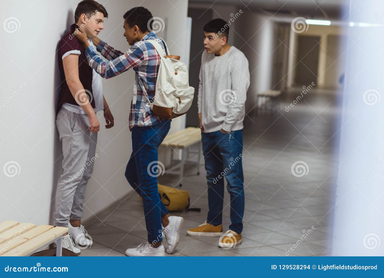 Schoolboy Being Bullied by Classmates Stock Photo - Image of teenage ...