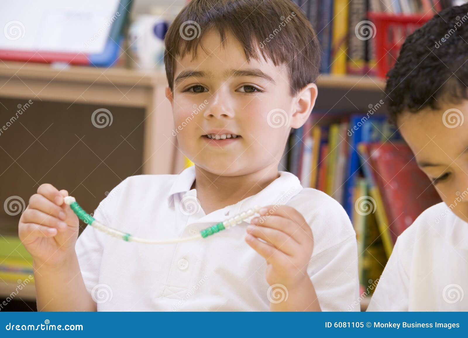 A Schoolboy in a Primary Class Stock Image - Image of person, math: 6081105