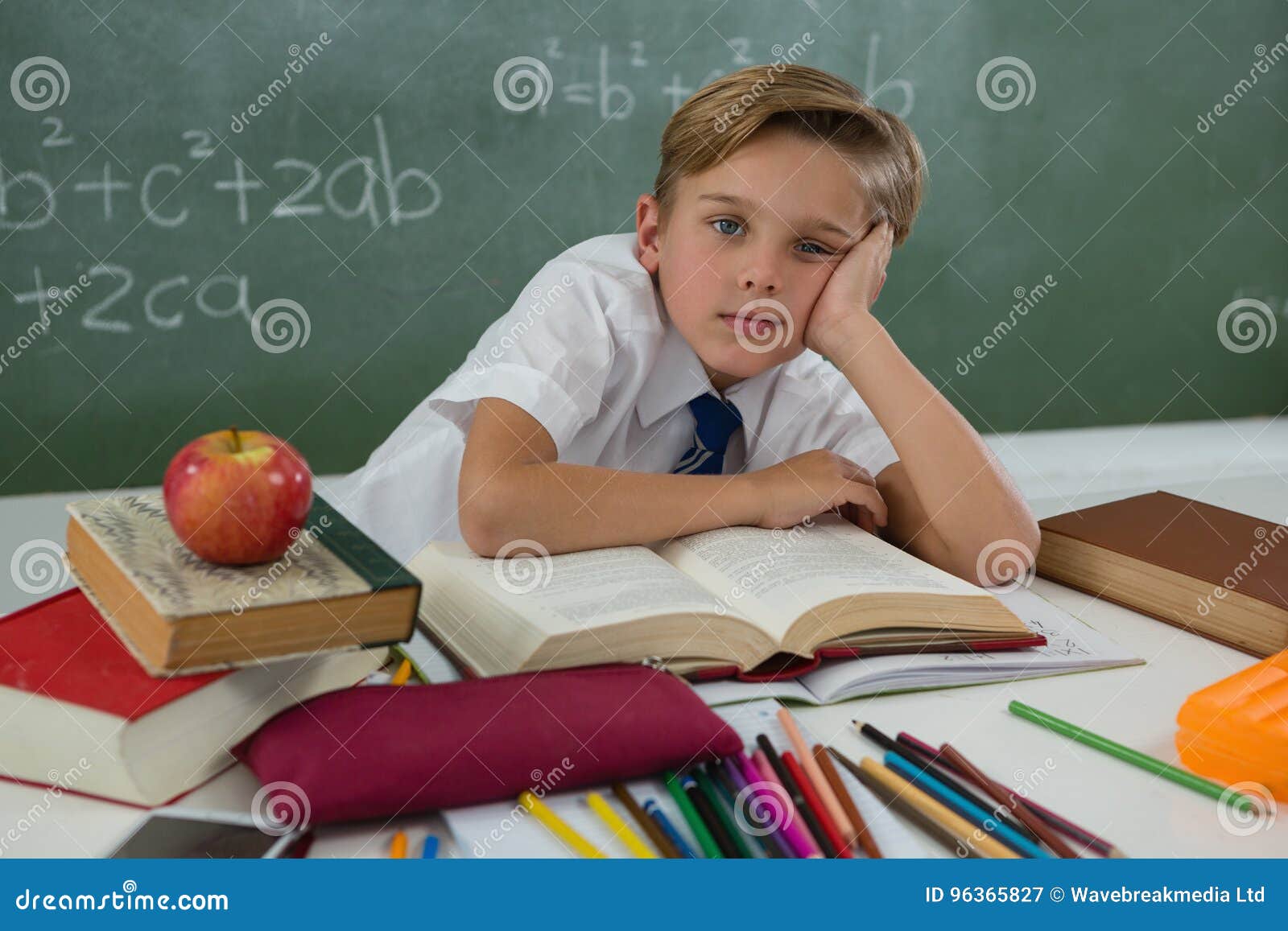Schoolboy Reading Book in Classroom Stock Image - Image of knowledge ... Schoolboy Reading Book in Classroom Stock Image - Image of knowledge ...