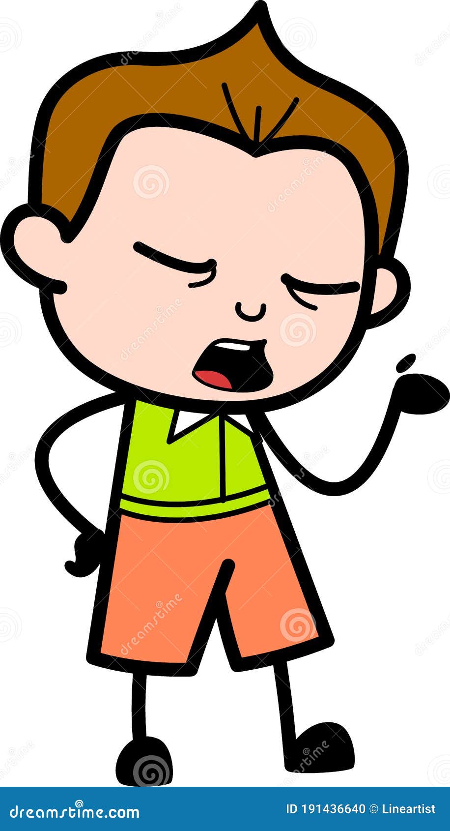 Unamused Teen Boy Cartoon Stock Image | CartoonDealer.com #191429485