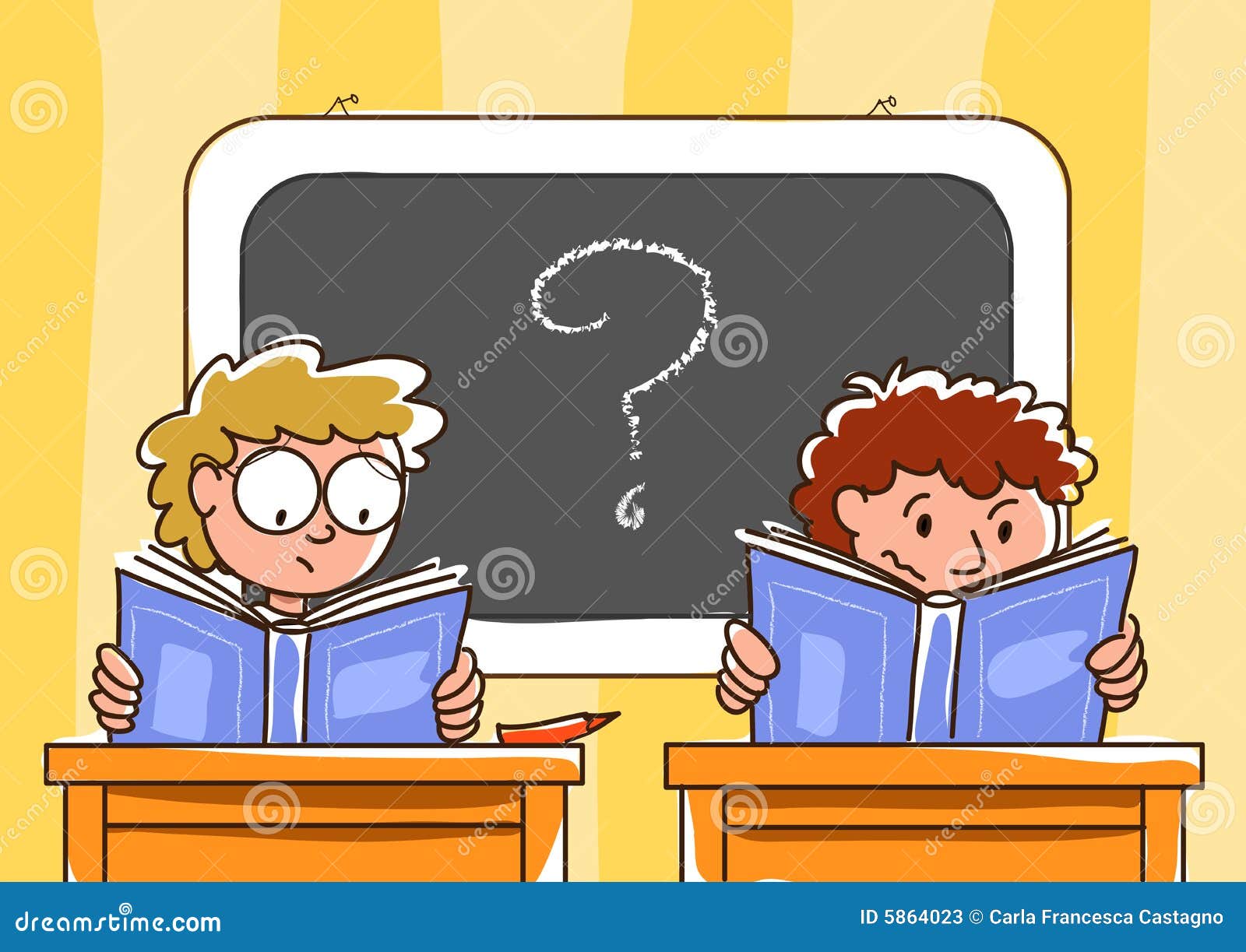 Schoolboys in Trouble and Blackboard Stock Vector - Illustration of ...