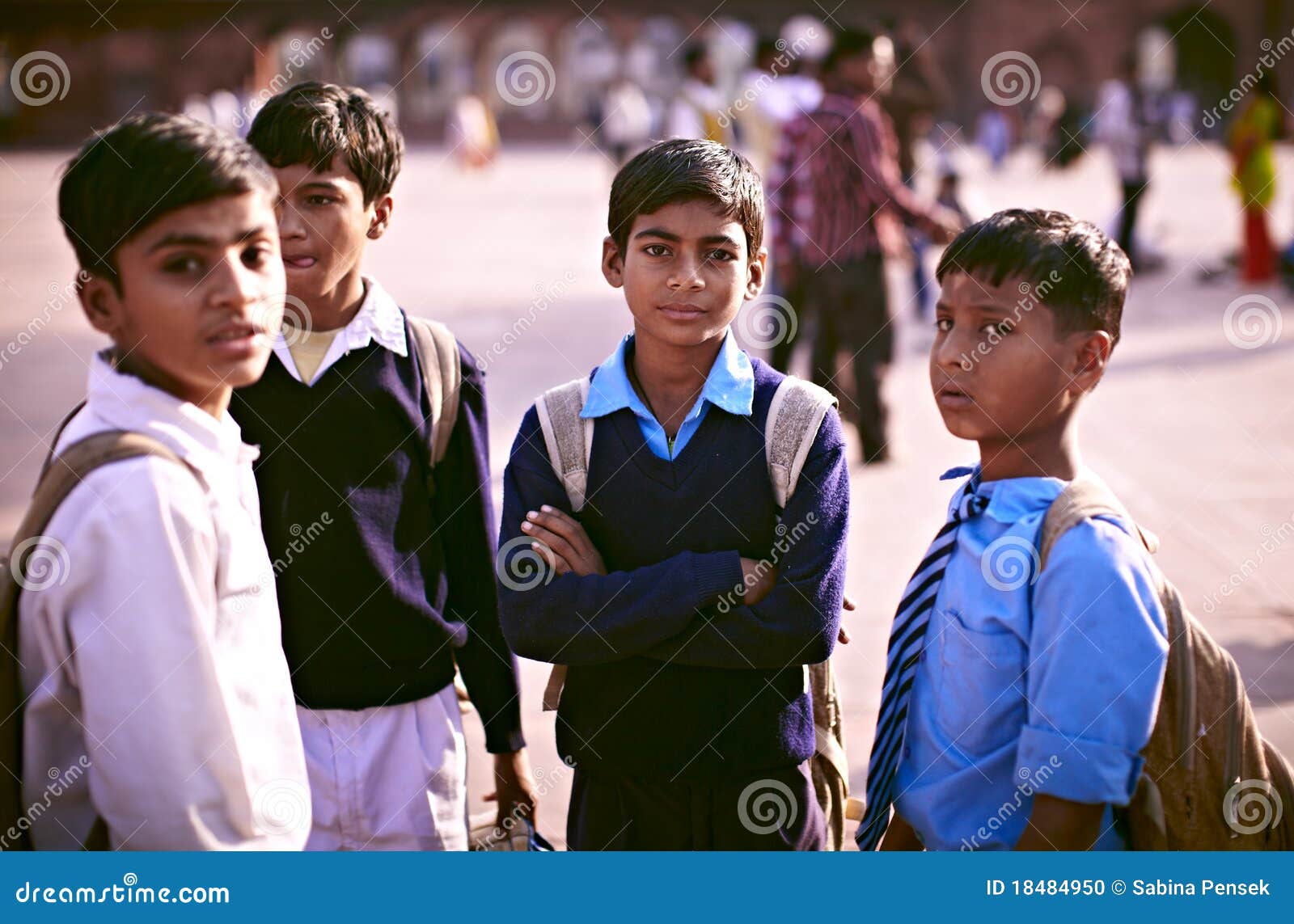 Schoolboys in Uniforms in India Editorial Image - Image of poor ...