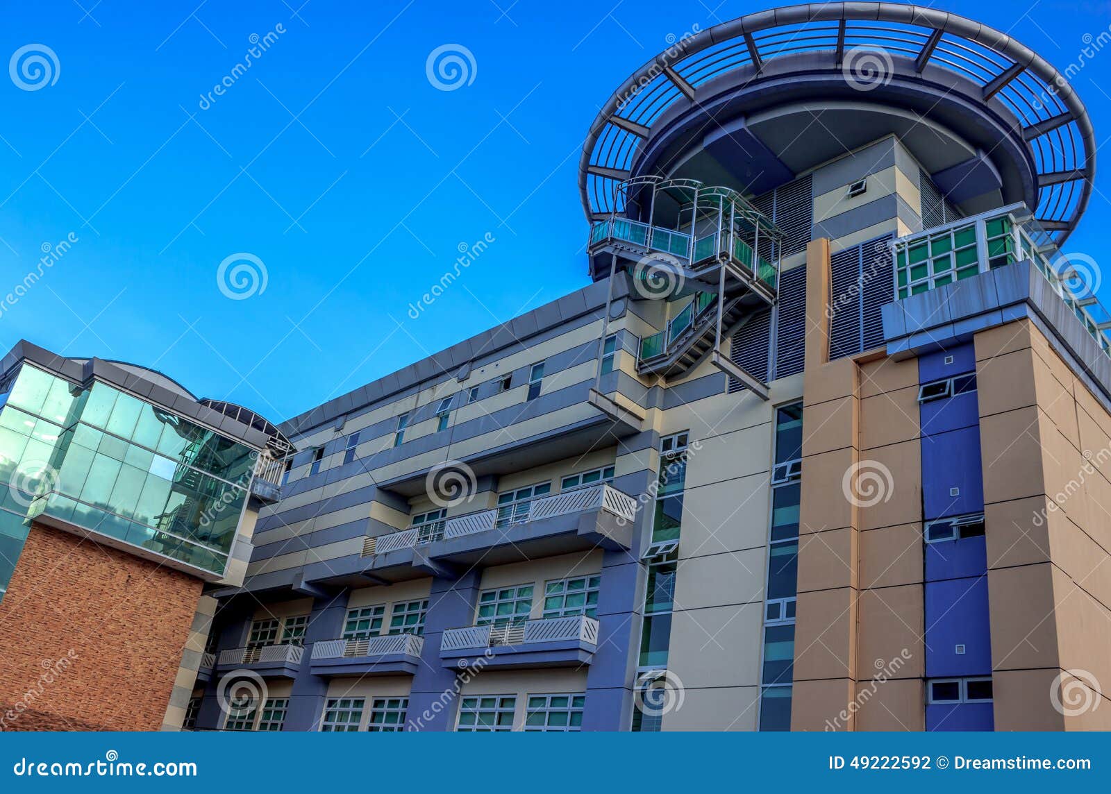 SchoolBuilding stock photo. Image of blue, modern, school - 49222592