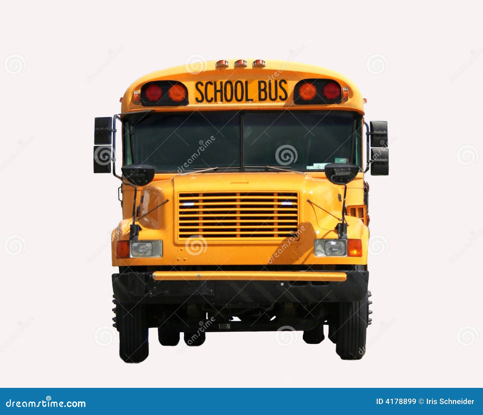 Schoolbus front view stock image. Image of acedemic, stop - 4178899