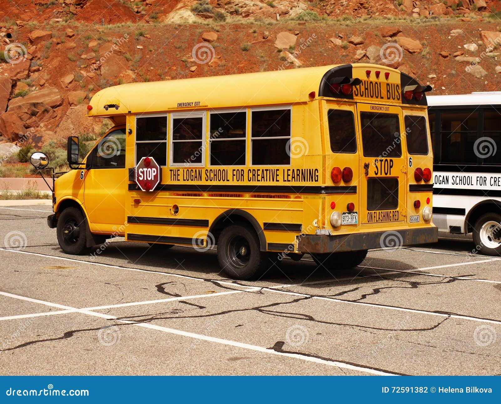 Schoolbus, Logan Creative Learning, Colorado Redactionele Fotografie ...
