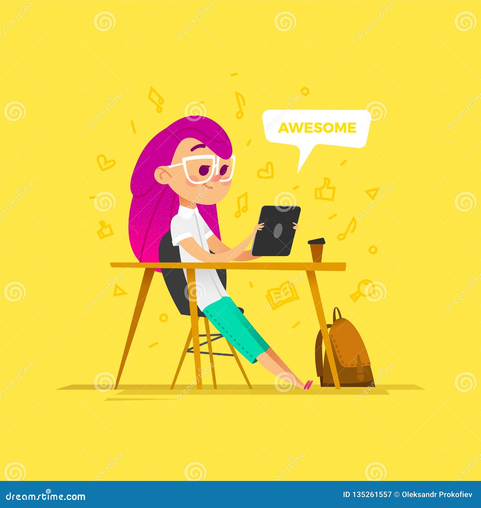 Cartoon Girl Learned Lesson Stock Illustrations – 9 Cartoon Girl ...