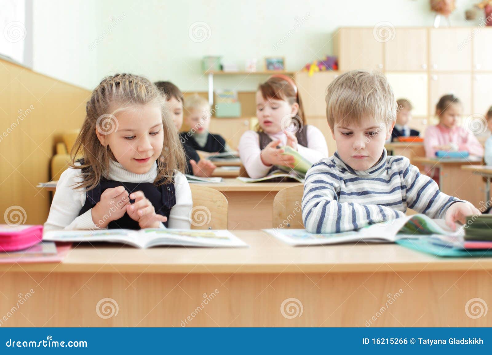 Schoolchild in a class stock photo. Image of caucasian - 16215266
